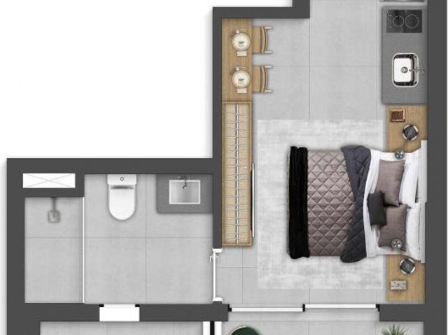 Reserva Studios – Vila Madalena | Studio de 26 m² à Venda