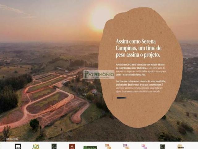 Reserva Serena Campinas Últimos lotes exclusivos na cidade!