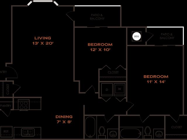 Residences at Bear Creek 2 Bedroom Apartment for Rent at 10025 W Dartmouth Ave, Lakewood, CO 80227 Bear Creek