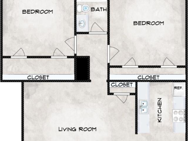 Residences at White Rock Lake 2 Bedroom Apartment for Rent at 9302 Beck Ave, Dallas, TX 75228