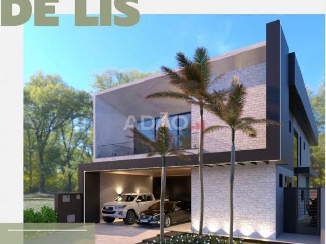Residência de Luxo Jardins Capri 271m² com 4 Suítes, Piscina Aquecida e Energia Solar Casa em Cond