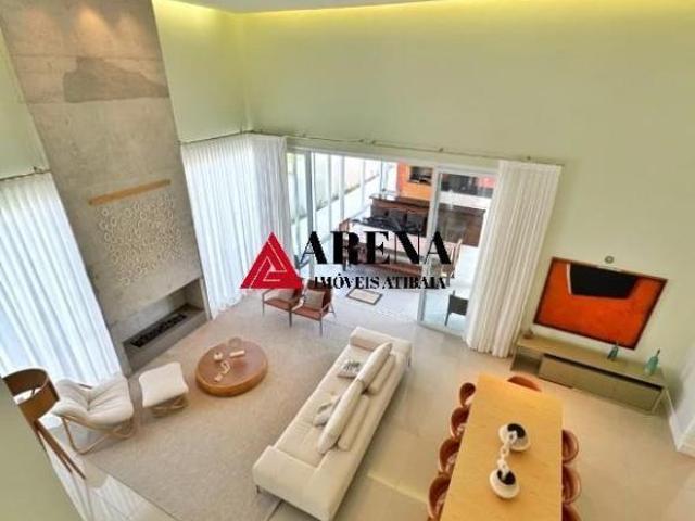 Residência de Luxo no Condomínio Porto Atibaia: 4 Quartos, 4 Suítes, 3 Salas, 6 Banheiros, 8 Vagas d