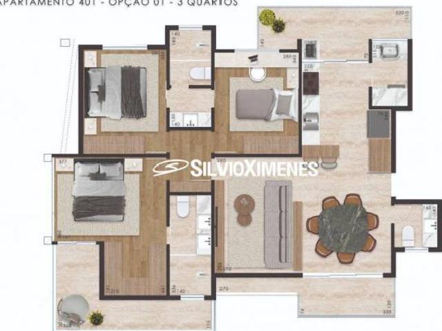 Residencial › Apartamento com 95,00 M², 3 quartos e 2 vagas para Venda