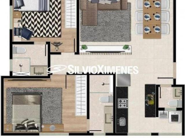 Residencial › Apartamento no Vila Paris com 71,80 M², 2 quartos e 2 vagas para Venda