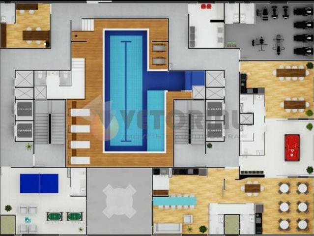 Residencial Prime Estúdio Apartamentos estúdio de 38m² na Praia das Palmeiras
