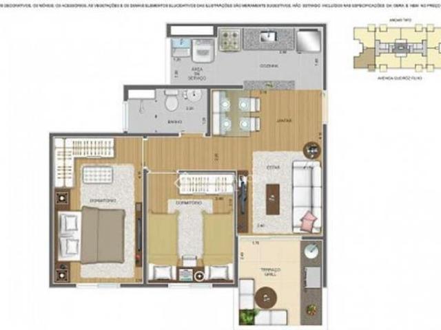 Residencial Queiroz Filho 2 dormitórios