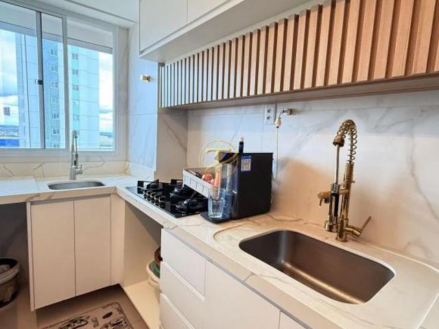 Residencial Reserva do Horizonte Apartamento 2 Quatos 1 Suíte, Rico em armários Lazer Completo
