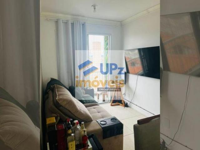 Residencial Solar dos Nogueiras Apartamento com 2 dorms, 49m², varanda e vaga no Recanto das Rosas