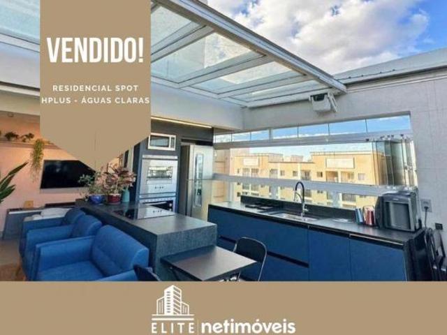 Residencial Spot Hplus Cobertura 1 Quarto Mobiliada Águas Claras