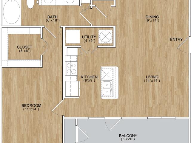 Retreat at Riverstone 1 Bedroom Apartment for Rent at 18545 University Blvd, Sugar Land, TX 77479