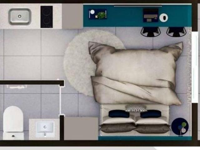 REVENDA Studio à venda, 22 m² por R$ 349.900 Centro Curitiba/PR