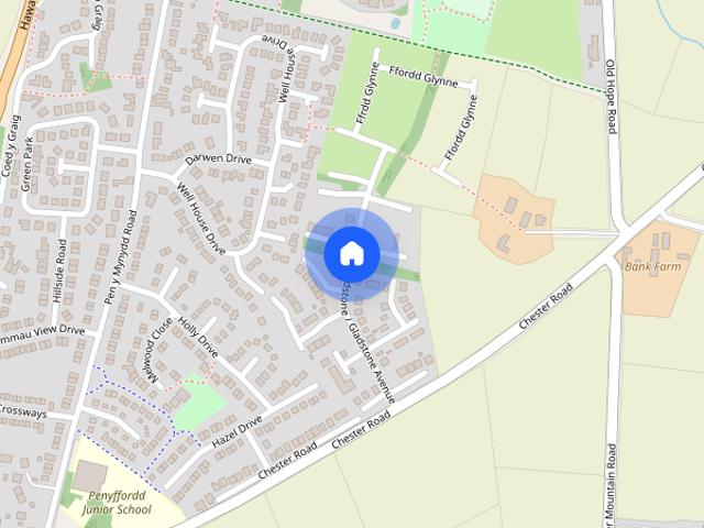 Rhodfa Gladstone, Penymynydd, Chester, CH4