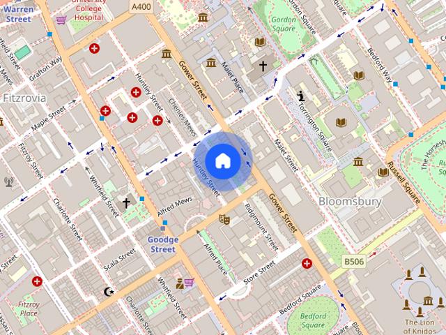 Ridgmount Gardens, Bloomsbury, WC1E