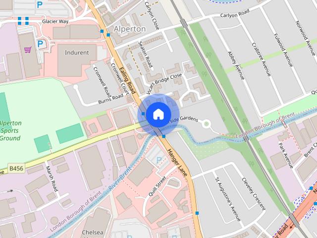 Riverside Gardens, Wembley, Middlesex, HA0