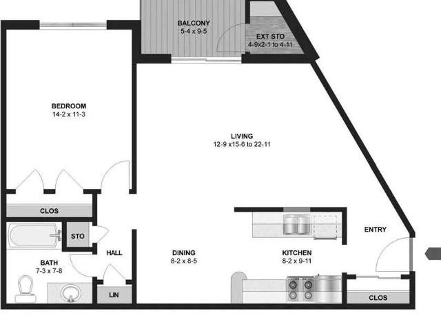 Riverwest Apartments 1 Bedroom Apartment for Rent at 1075 Waterloo Ave, West St Paul, MN 55118