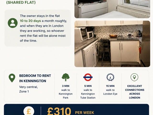 Room at Doddington Grove, Greater London