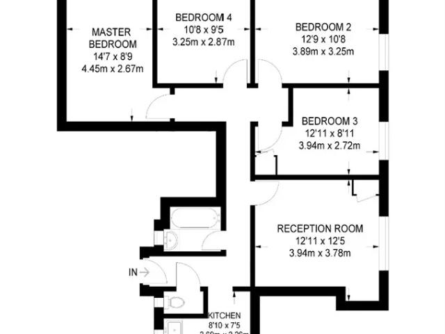Room at Falmouth Road, Greater London