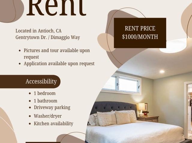 Room for rent in Antioch