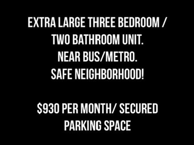 Room for rent in 3 BR Apt