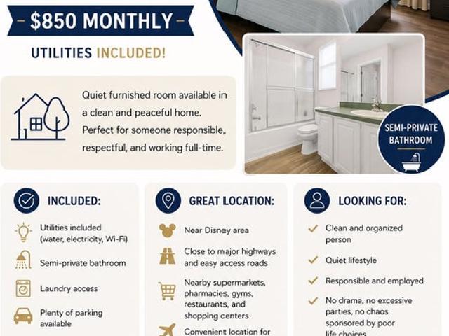 Room for rent Kissimmee