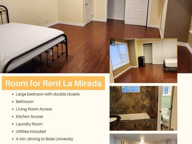 Room for rent La Mirada