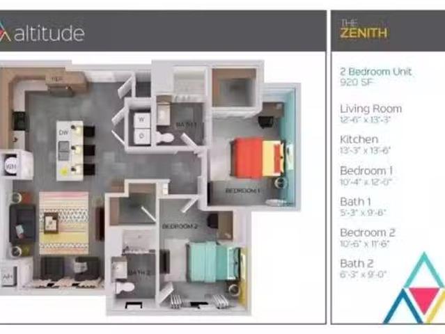Room in a 2 Bedroom 2 Bathroom Phase 2