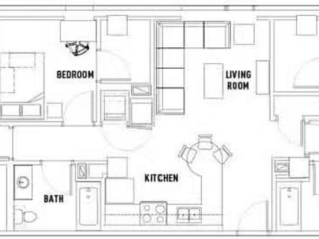 Room in 2 Bed 2 Bath Suite B