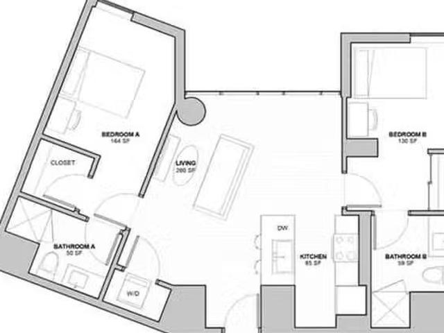 Room in 2 Bedroom 2 Bathroom 2x2