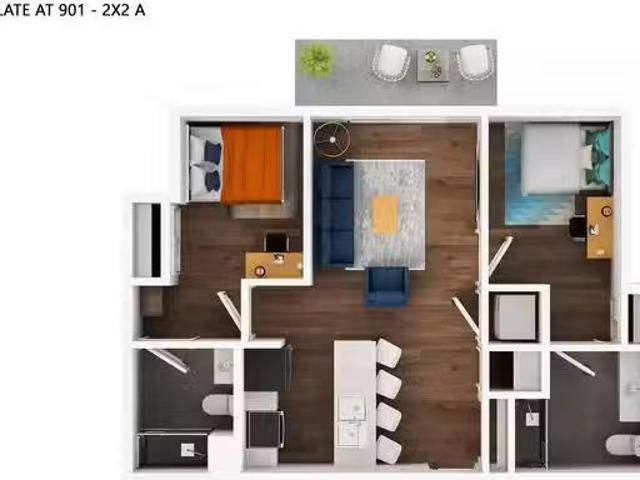 Room in 3 Bedroom 3 Bathroom 3x3 Double