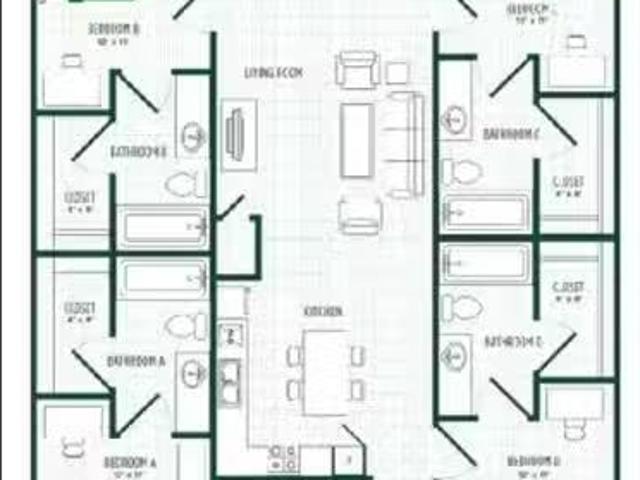 Room in 4 Bedroom 4 Bathroom D2