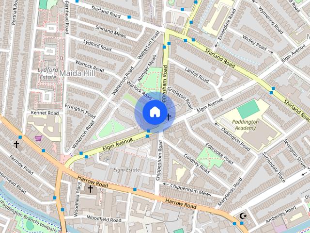 Room 1S, 64A Chippenham Road, W9