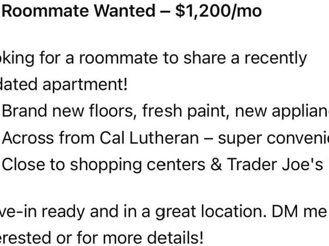 Roomate wanted