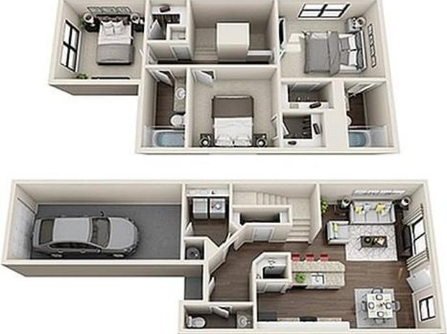 Rock Springs Duplexes 3 Bedroom Apartment for Rent at 1338 Christopher Ave, Round Rock, TX 78681 Westwind