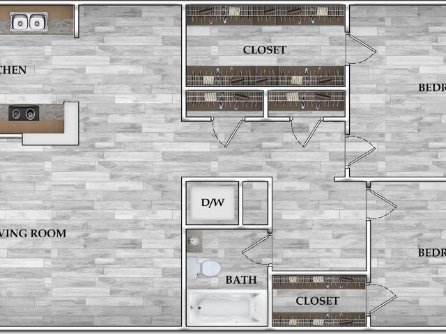 Rockridge Station Apartments 2 Bedroom Apartment for Rent at 855 Greens Rd, Houston, TX 77060 Greater Greenspoint