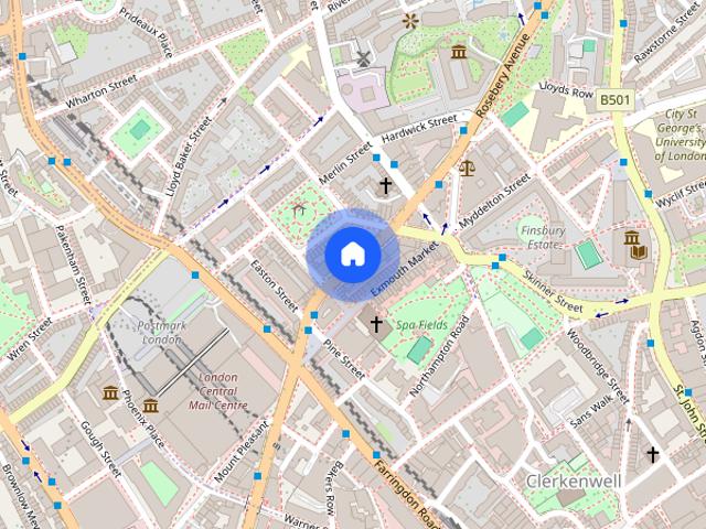 Rosebery Avenue, Clerkenwell, London, EC1R