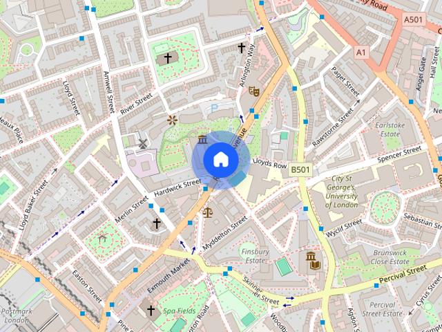 Rosebery Avenue, Clerkenwell, London, EC1R