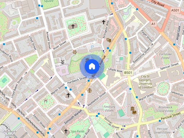 Rosebery Avenue, Clerkenwell, London, EC1R