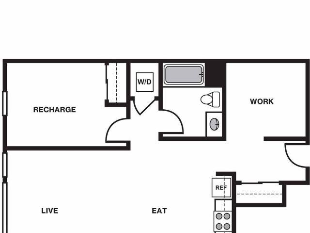 Rowhaus 1 Bedroom Apartment for Rent at 2500 Webster St, Oakland, CA 94612 Northgate Waverly