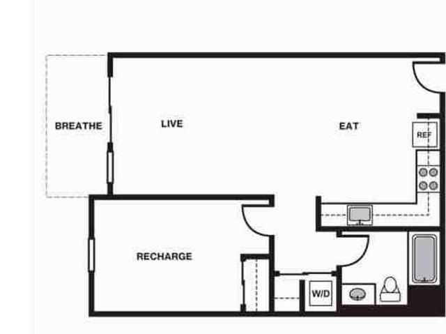 Rowhaus 1 Bedroom Apartment for Rent at 2500 Webster St, Oakland, CA 94612 Northgate Waverly
