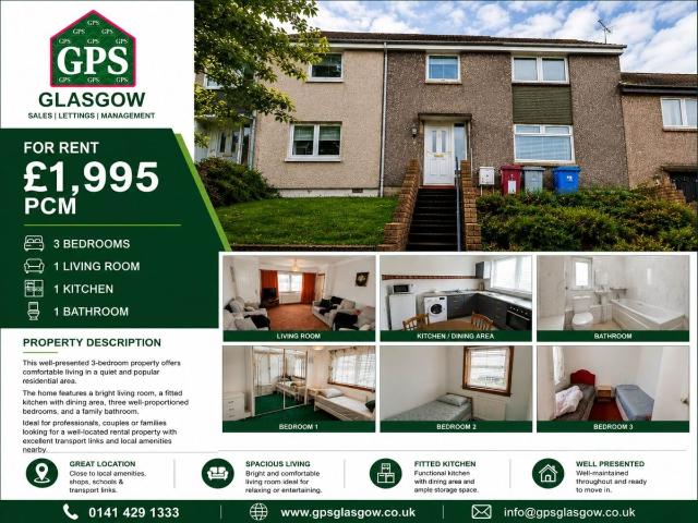 Rutherglen Glasgow G73, 3 bed semi detached house to rent, £1,200 pcm | PrimeLocation