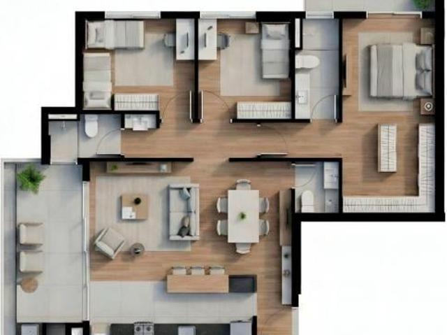 São Lourenço Apart. novo com 3 quartos sendo 1 suite 2 vagas 99,33m² privativos
