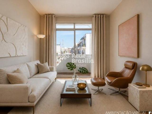 SCRN 714/715 Edíficio Mettro Apartamento com 1 quarto nascente aceita financiamento e FGTS