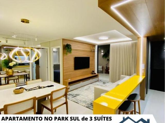 Samuel Pereira oferece: Aptº 3suítes fino acabamento mobiliado Park Sul Brasília