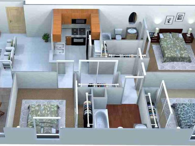 San Angelin Apartments 3 Bedroom Apartment for Rent at 1935 S Sunnyvale, Mesa, AZ 85206