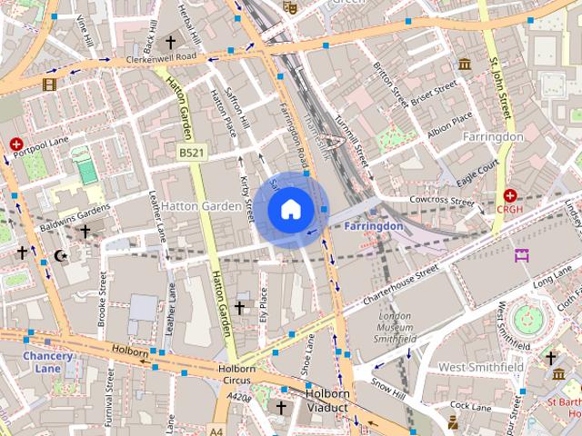 Saffron Hill, Farringdon, London, EC1N