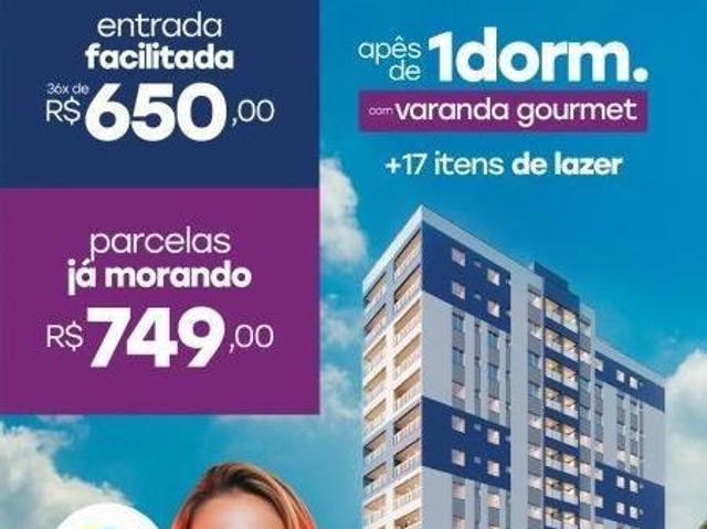 SAIA DO ALUGUEL! APTO 1 DORM. 21 M² = R$201.943,60 * RUA JACIRA FERRARI DE OLIVEIRA ERM. MATARAZZO