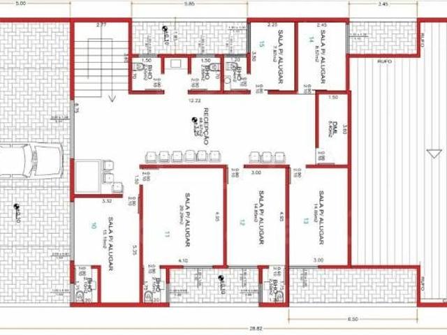 Sala ou Salão Comercial para alugar em Jaú/SP Centro