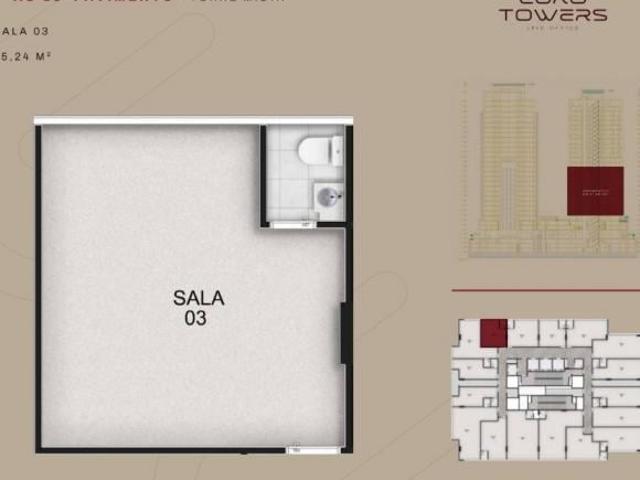 SALA COMERCIAL 25 METROS NOVA AO LADO FORUM