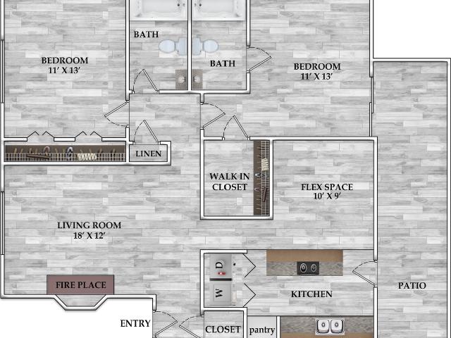 Salado At Cityview Apartments 2 Bedroom Apartment for Rent at 1000 Greens Rd, Houston, TX 77060 Greater Greenspoint