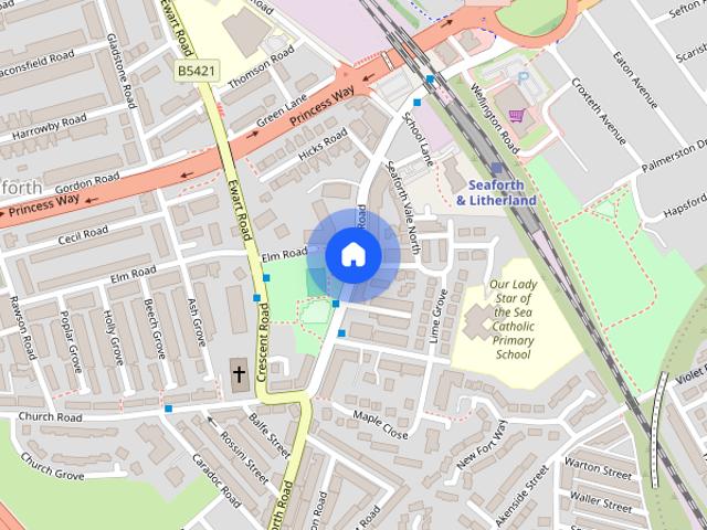 Seaforth Road, Liverpool, Merseyside, L21